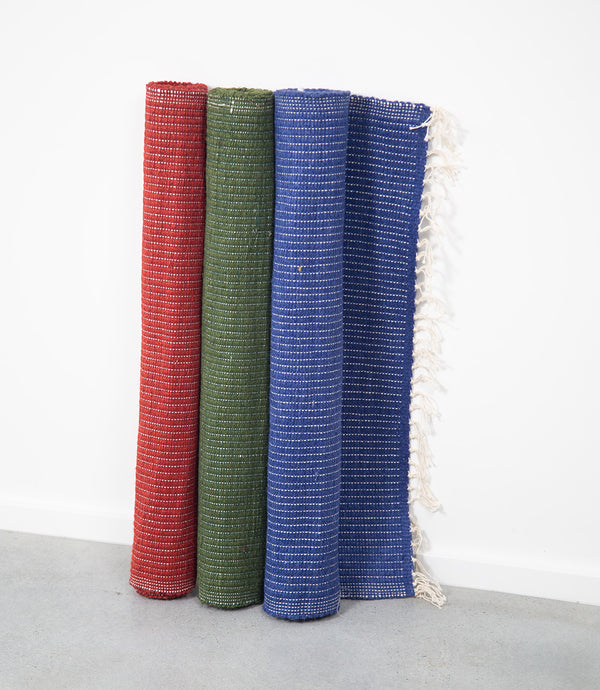 Jute Floor Mat - Thin, Red, 130x70cm - Fair Go Trading