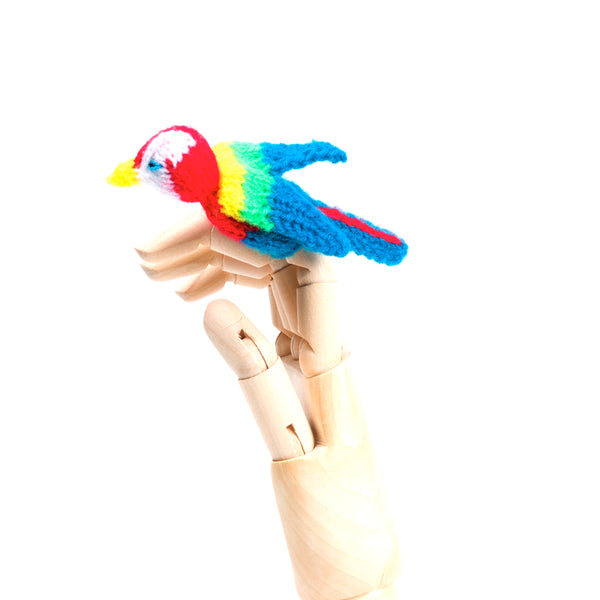 Macaw Finger Puppet - Fair Go Trading