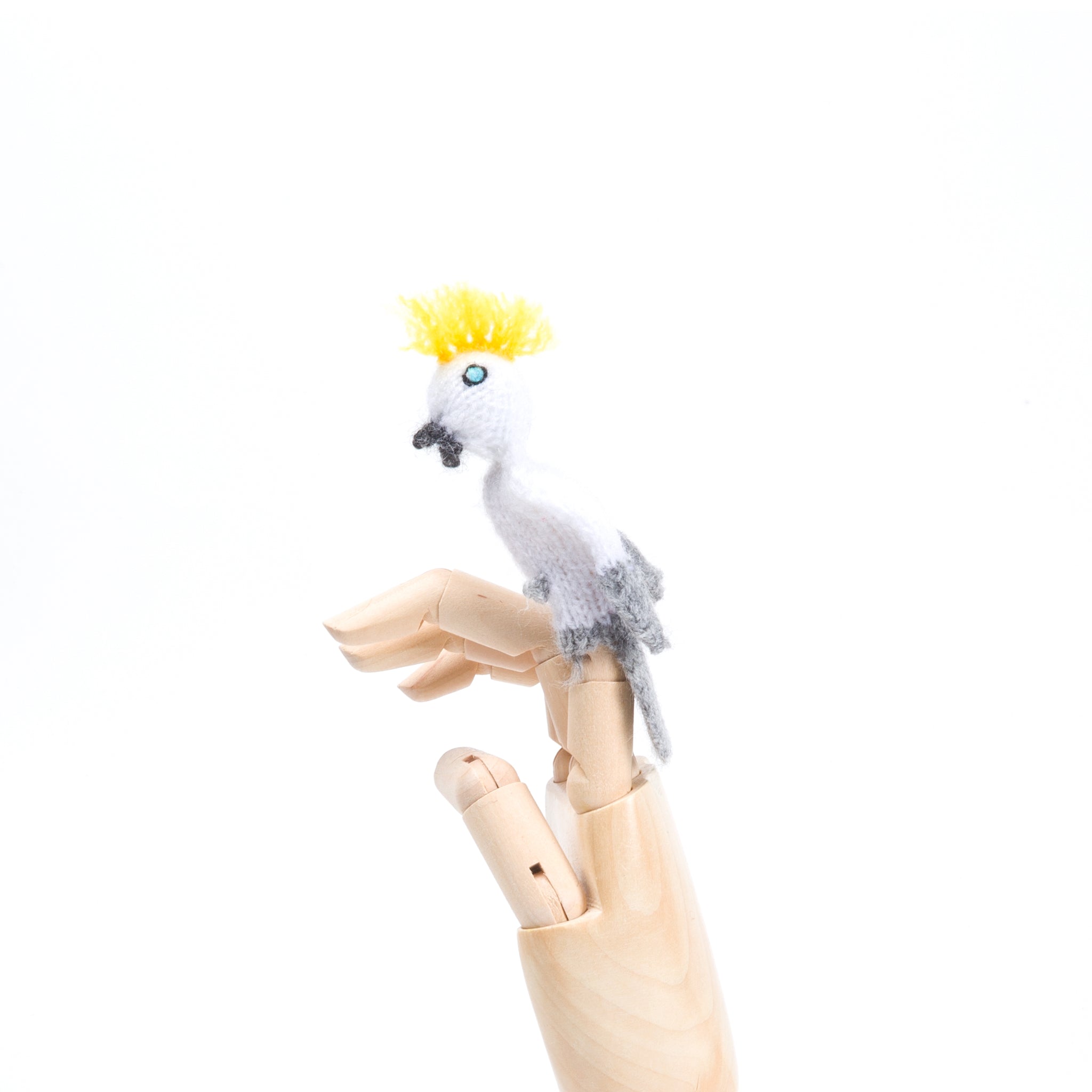 Sulphur Crested Cockatoo Finger Puppet - Fair Go Trading