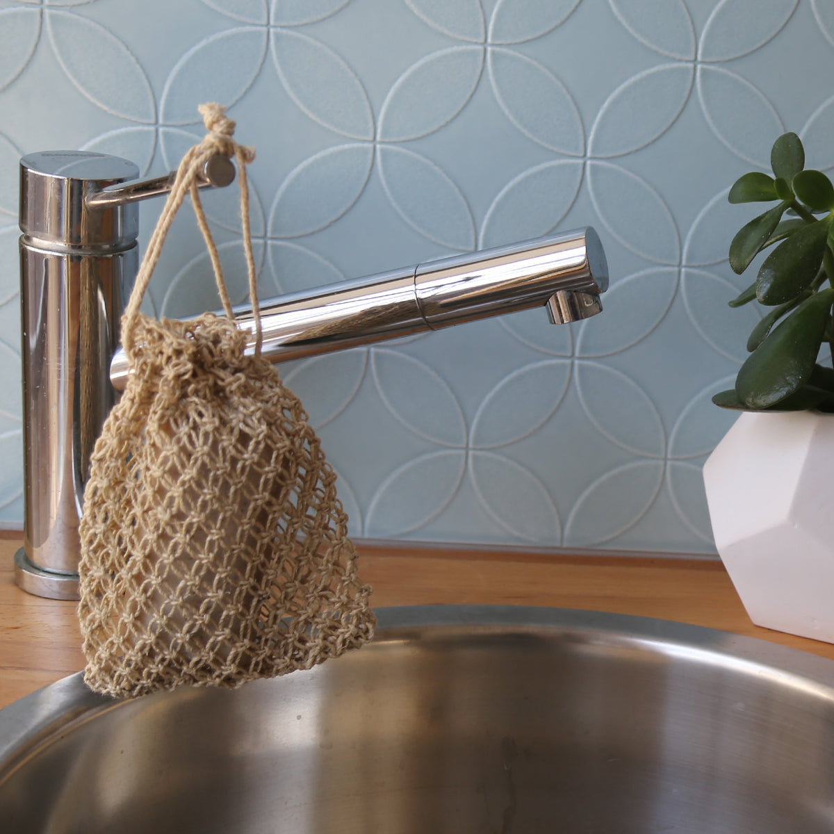 Hemp Macrame Soap Satchel - Fair Go Trading