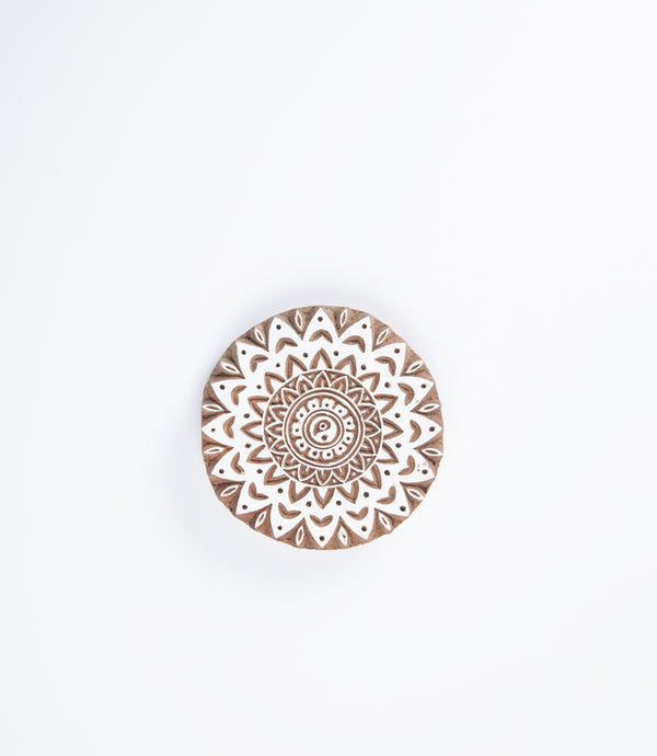 Yin Yang Large Wood Print Block - Fair Go Trading